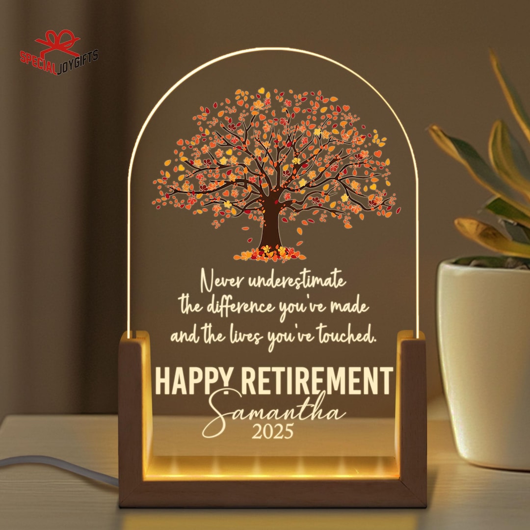 Personalized Retirement Gifts, Happy Retirement Appreciation Gift ...