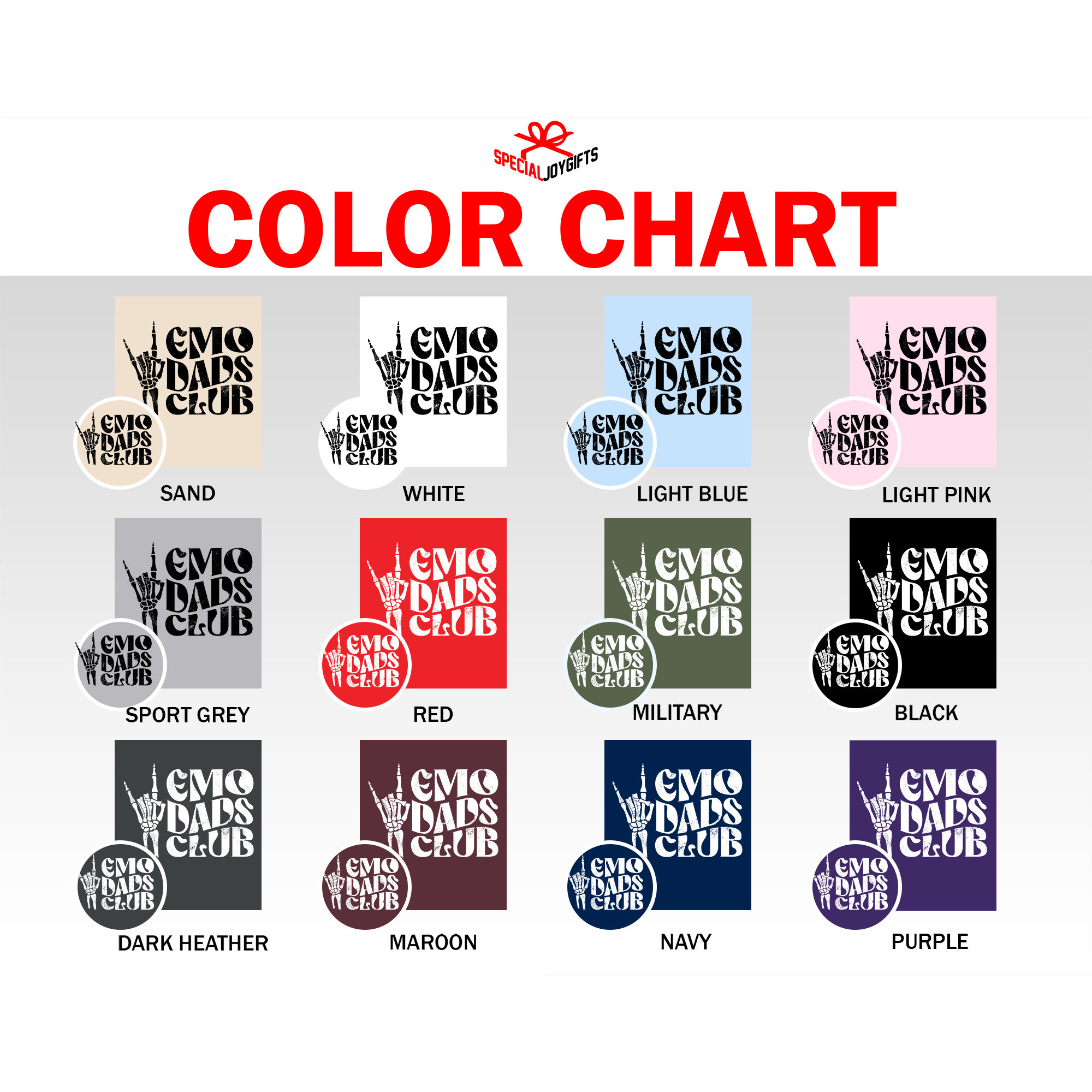 Emo Dads Club Comfort Color Shirt, Cool Dads Club, Emo Dad Tshirt ...