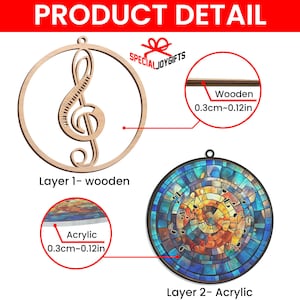Music Teacher Suncatcher Ornament, Music Lover Gift, Treble Clef ...