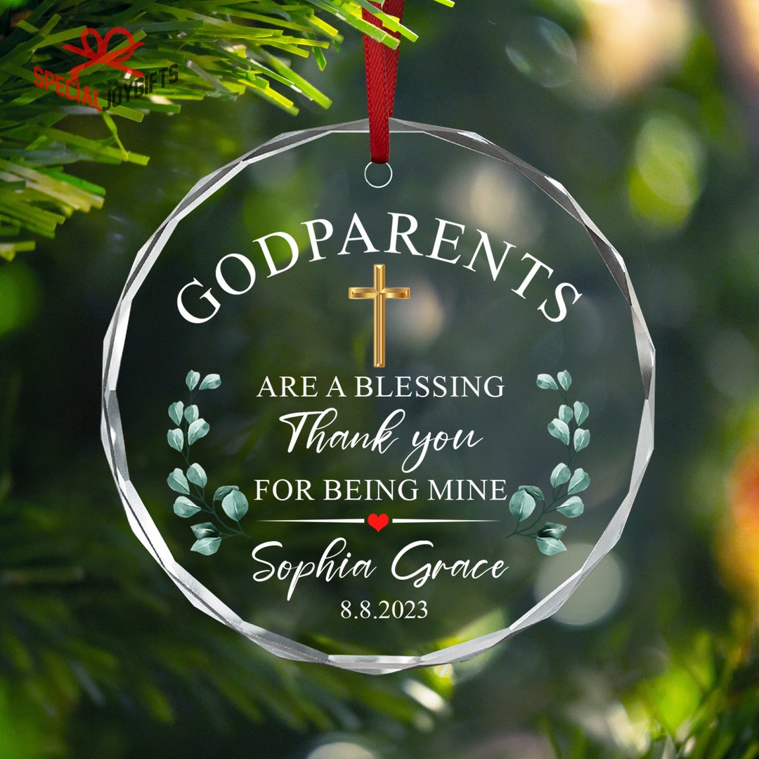 Personalized Godparents Ornament, Godparents Ornament Gift, Godmother ...