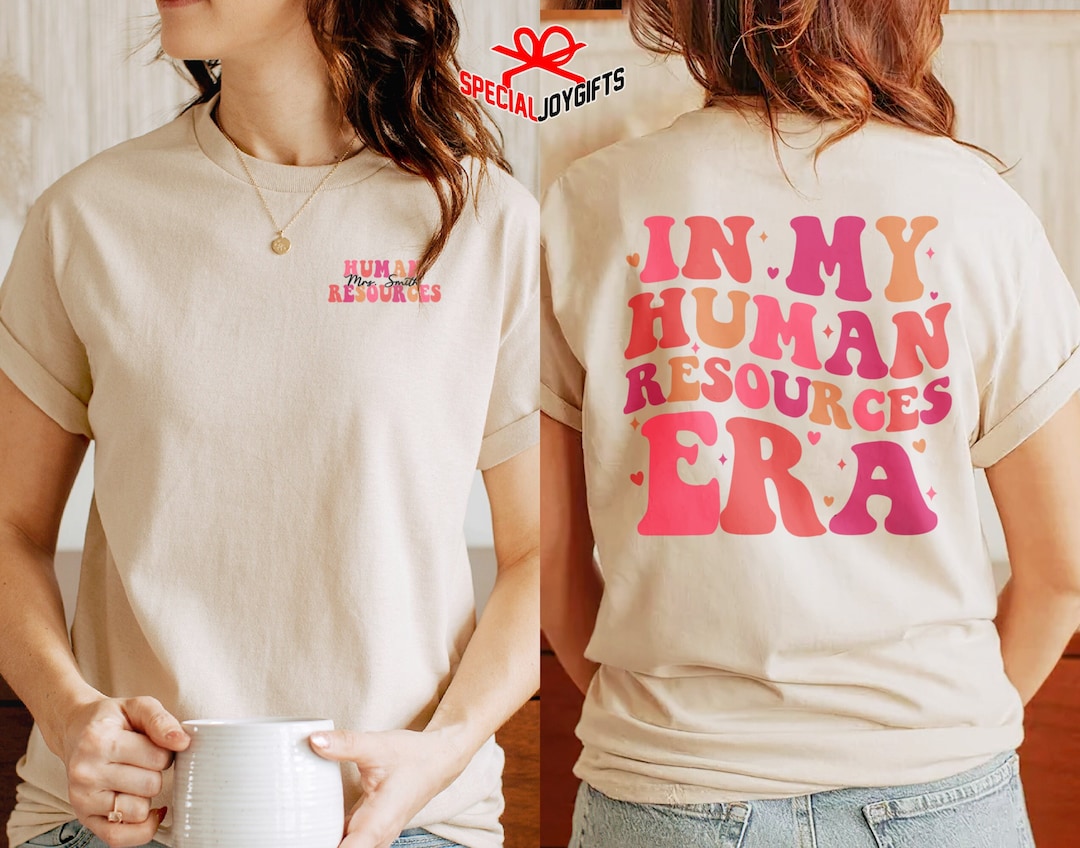 Human Resources Shirt, in My Human Resources Era Shirt, Custom HR Shirt ...