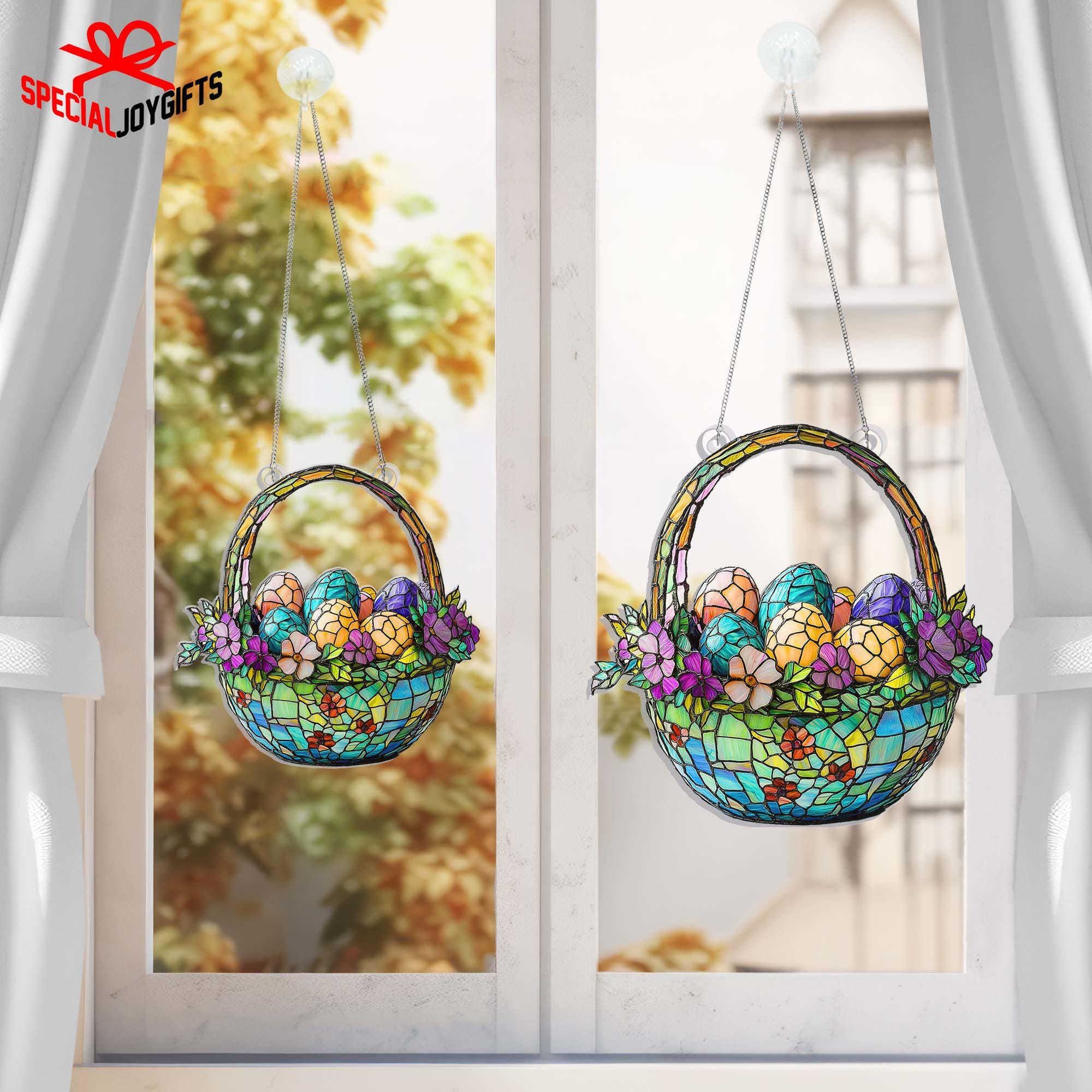 Easter ACRYLIC Suncatcher, Easter Egg Window Decor, Easter Suncatcher ...