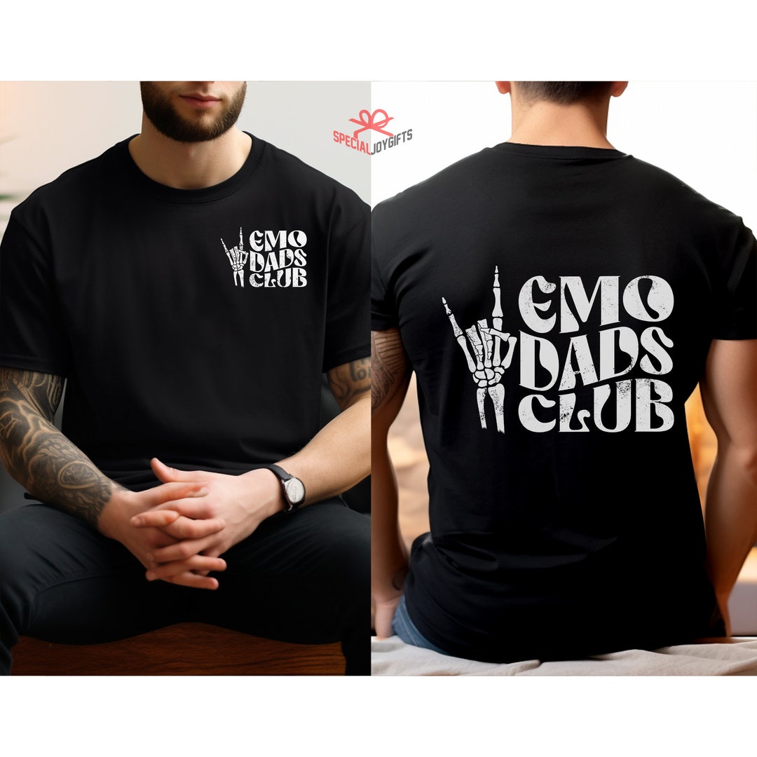 Emo Dads Club Comfort Color Shirt, Cool Dads Club, Emo Dad Tshirt ...