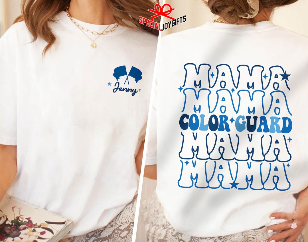 Personalized Color Guard Mom Shirt, Color Guard Mom Shirt, Personalized ...