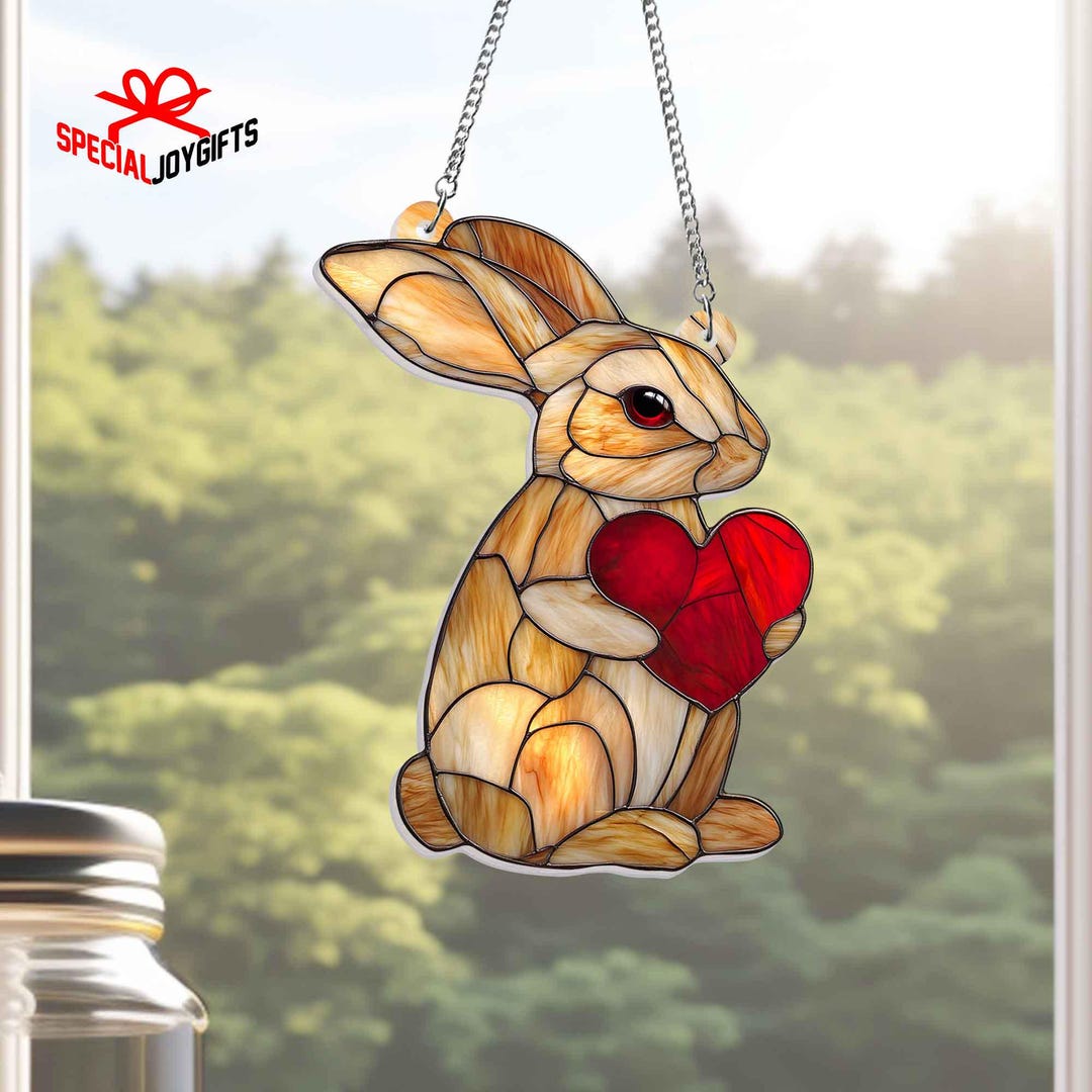 Easter Suncatcher, Easter Bunny Window Decor, Easter Suncatcher, Egg ...