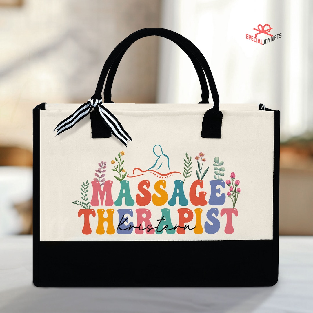 Massage Therapist Tote Bag, Massage Therapy Gift, Masseuse Bag ...