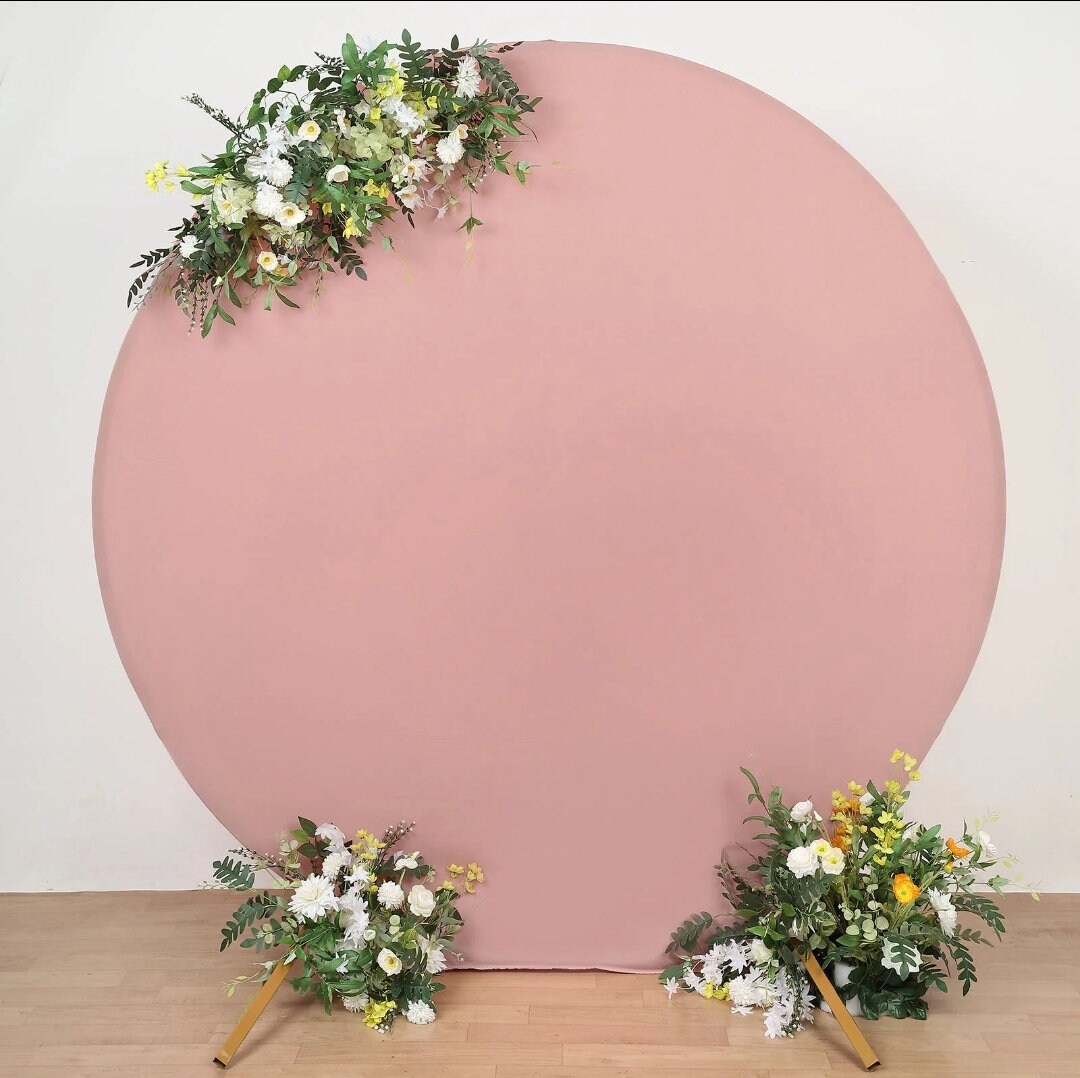7.5 Round Wedding Backdrop Cover Spandex - Etsy
