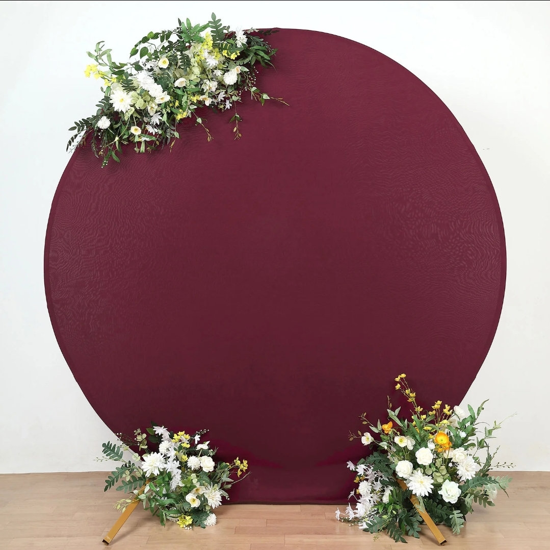 7.5 Round Wedding Backdrop Cover Spandex - Etsy