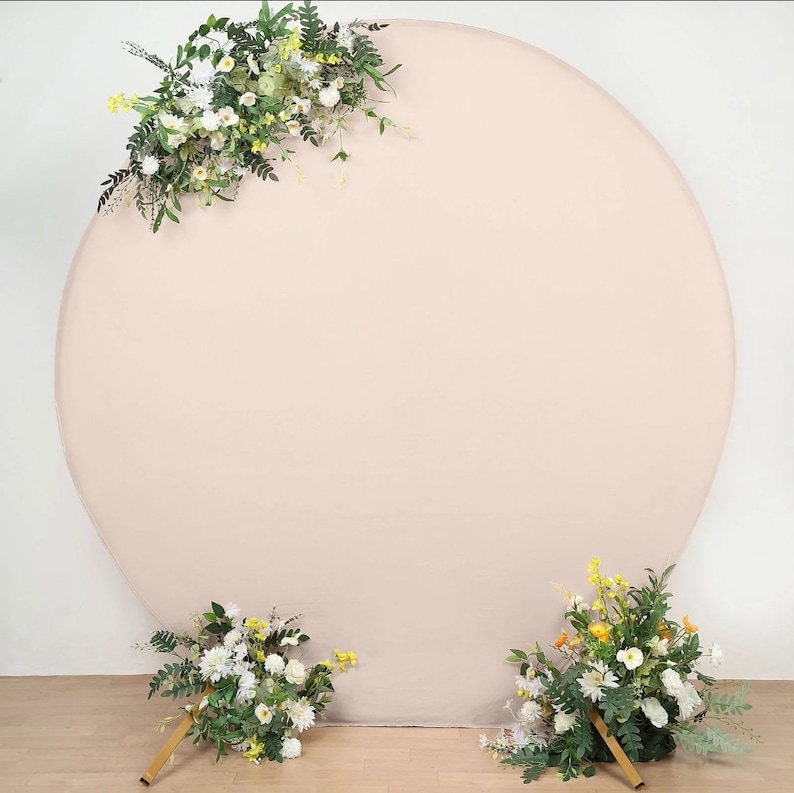 7.5 Round Wedding Backdrop Cover Spandex - Etsy