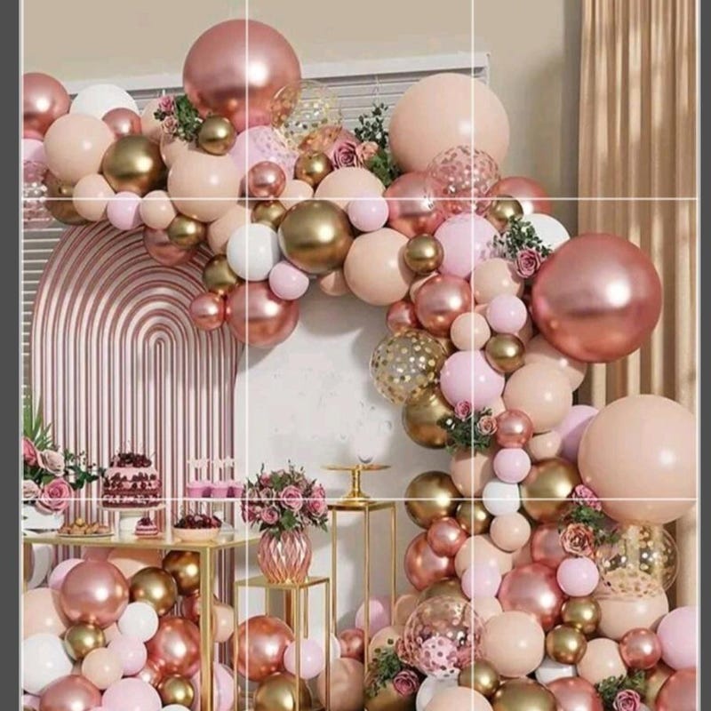 Rose Gold Balloon Arch - Etsy