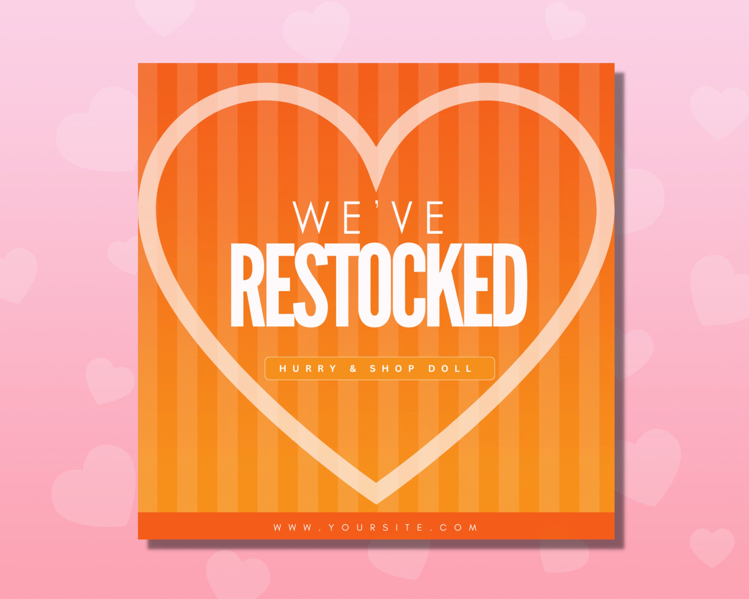 We’ve Restocked Flyer, Restock Flyer , Editable Restock Flyer ,social ...
