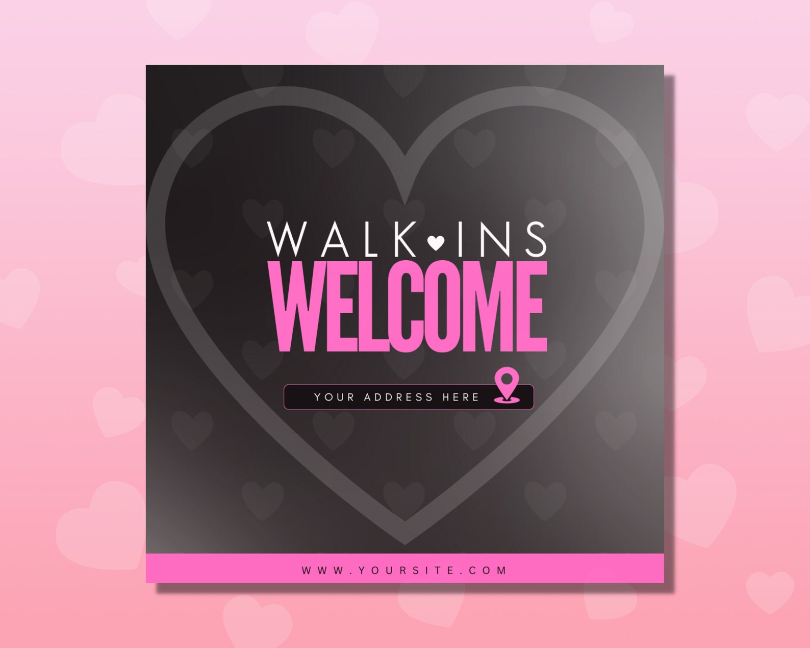 Walk-ins Welcome Flyer, Walk-in Editable Flyer Template, Walk-in Diy ...