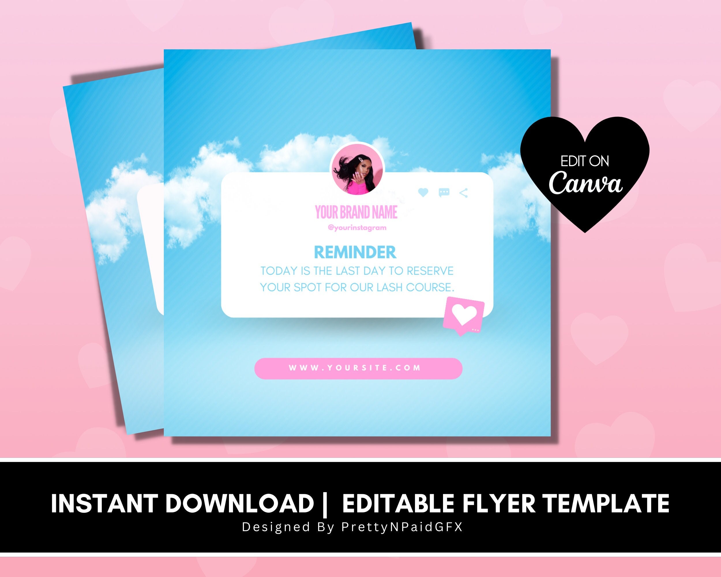 Reminder Flyer, Reminder Editable Flyer Template, Reminder Diy Flyer ...