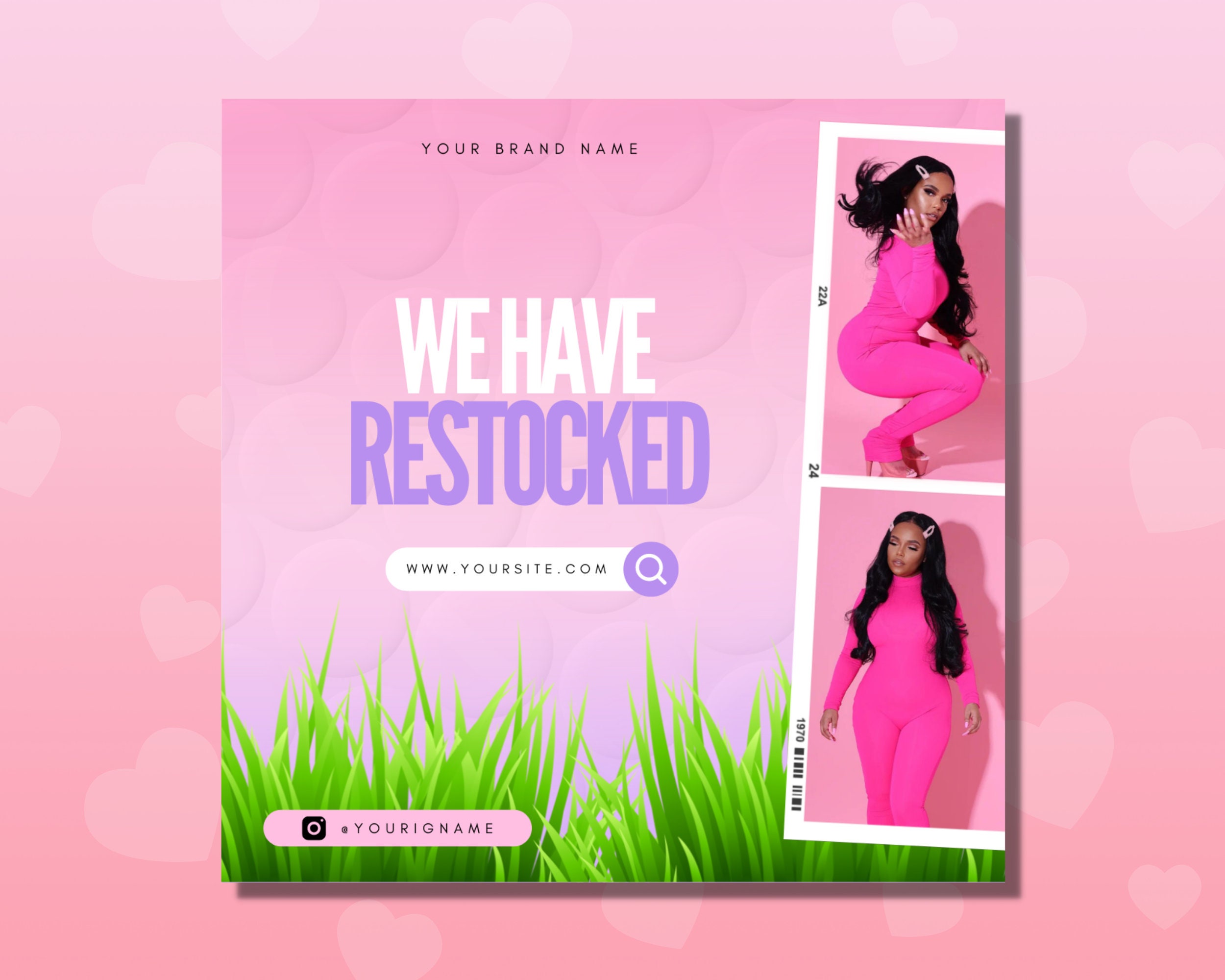 Restock Flyer, Restock Template, We Have Restocked Flyer, DIY Flyer ...