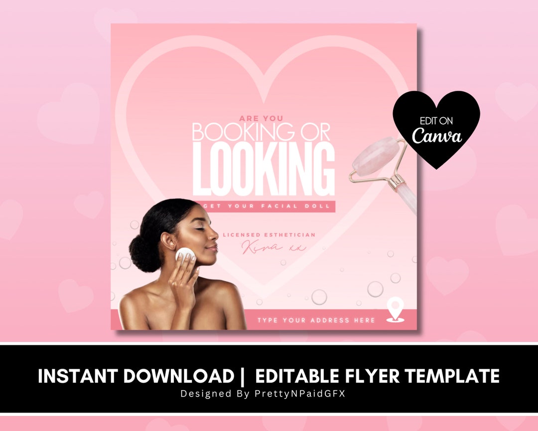 Facial Flyer, Facial Special, Bookings Flyer, Appointments Flyer, Walk ...