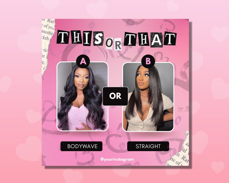 This or That Flyer, This or That Editable Template, This or That Social ...