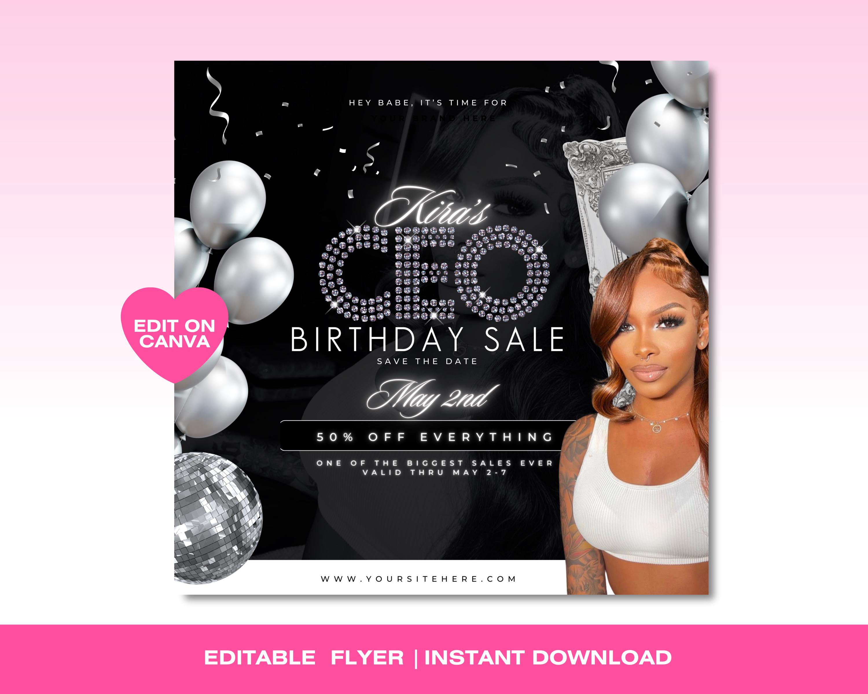 Ceo Birthday Sale, CEO Birthday Sale Flyer, Ceo Birthday Flyer,birthday ...