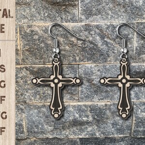 Cross Earring SVG Bundle, Cross Earring Templates, Cross Svg File ...