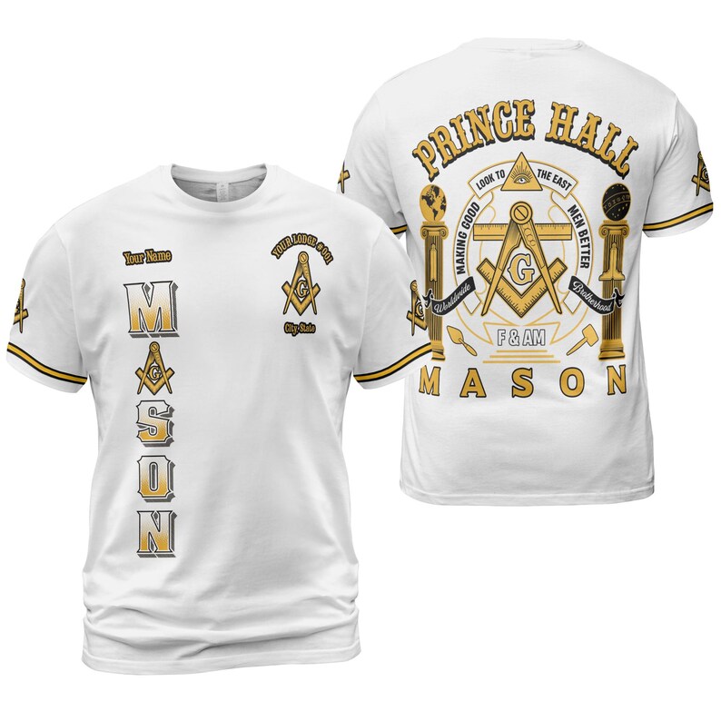 Customize MASON Name Number Prince Hall F&AM Freemason Making Good Men ...
