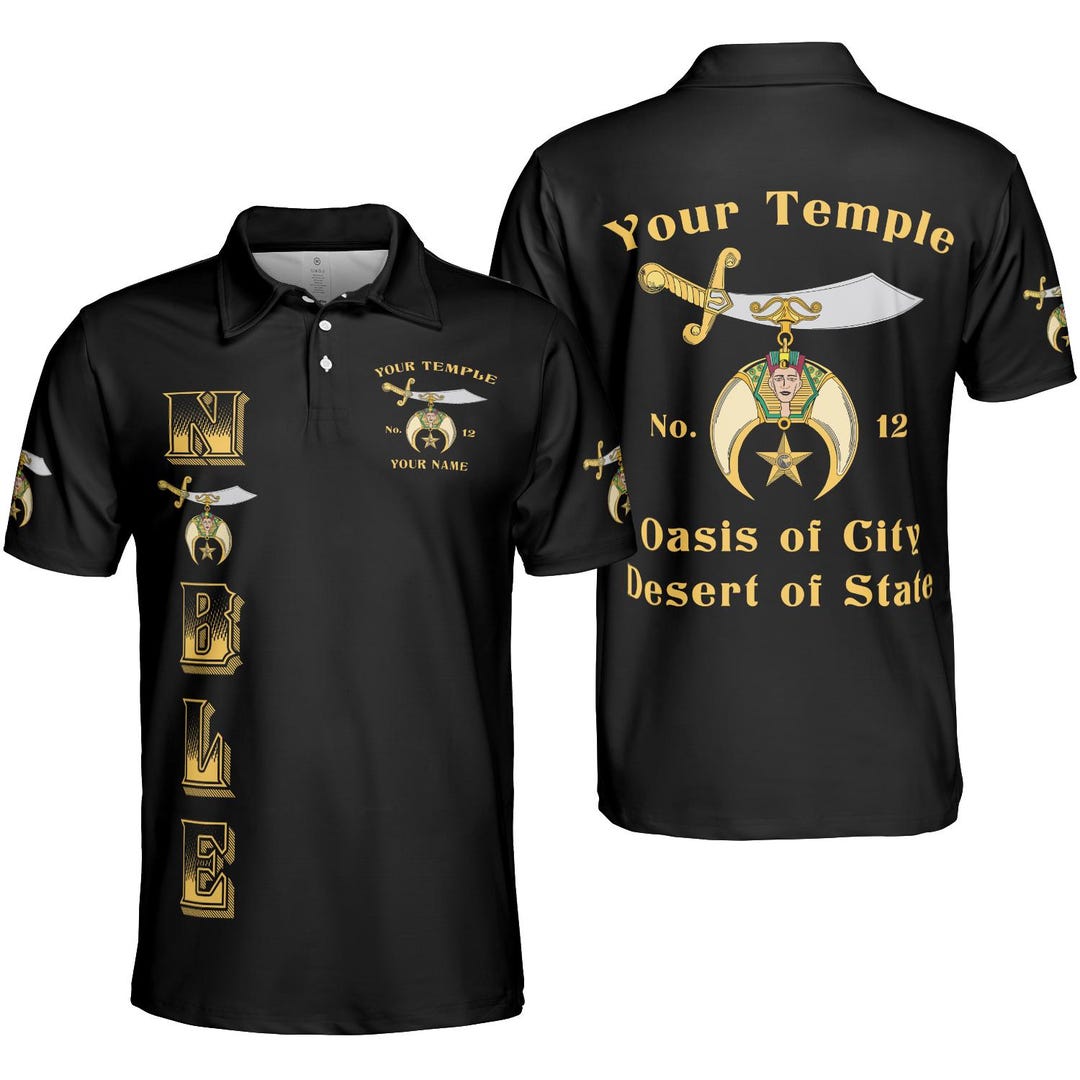 Customize Shriners Nobler Name Number Temple Freemason AAONMS AEAONMS ...