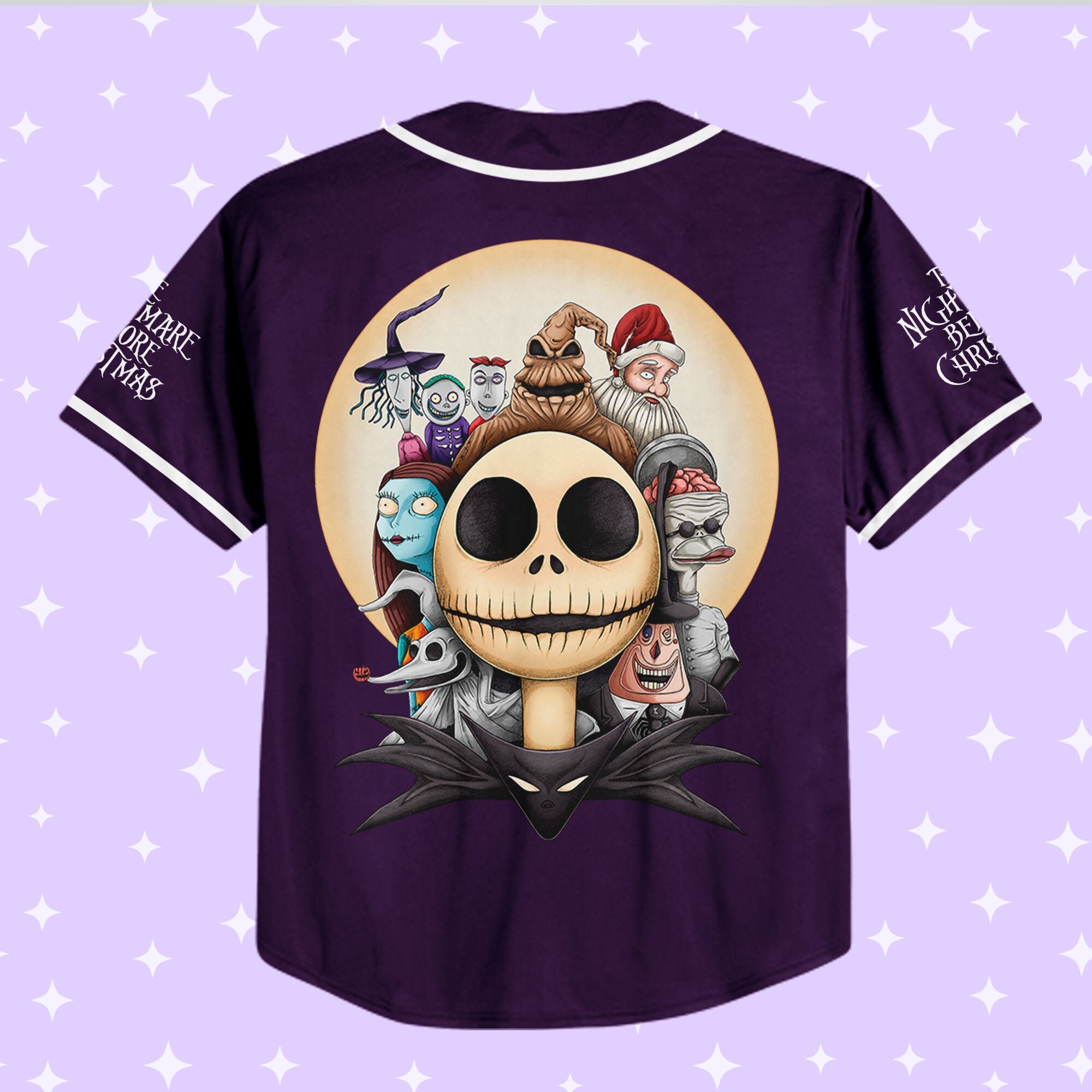 Personalized The Nightmare Before Christmas Purple Jersey sold by Lobot ...
