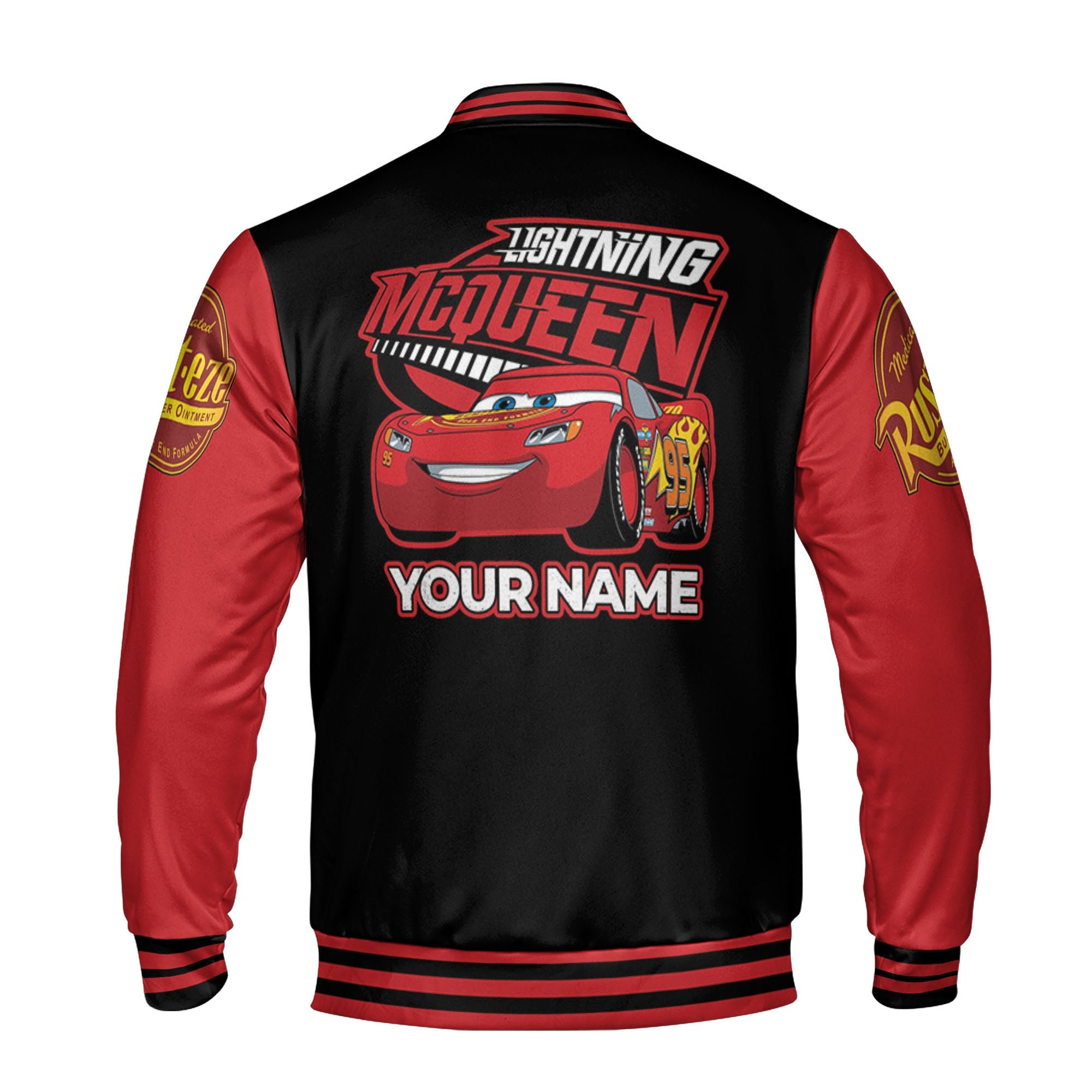 Personalized Cars Lightning McQueen Disney Baseball Jacket sold by ...