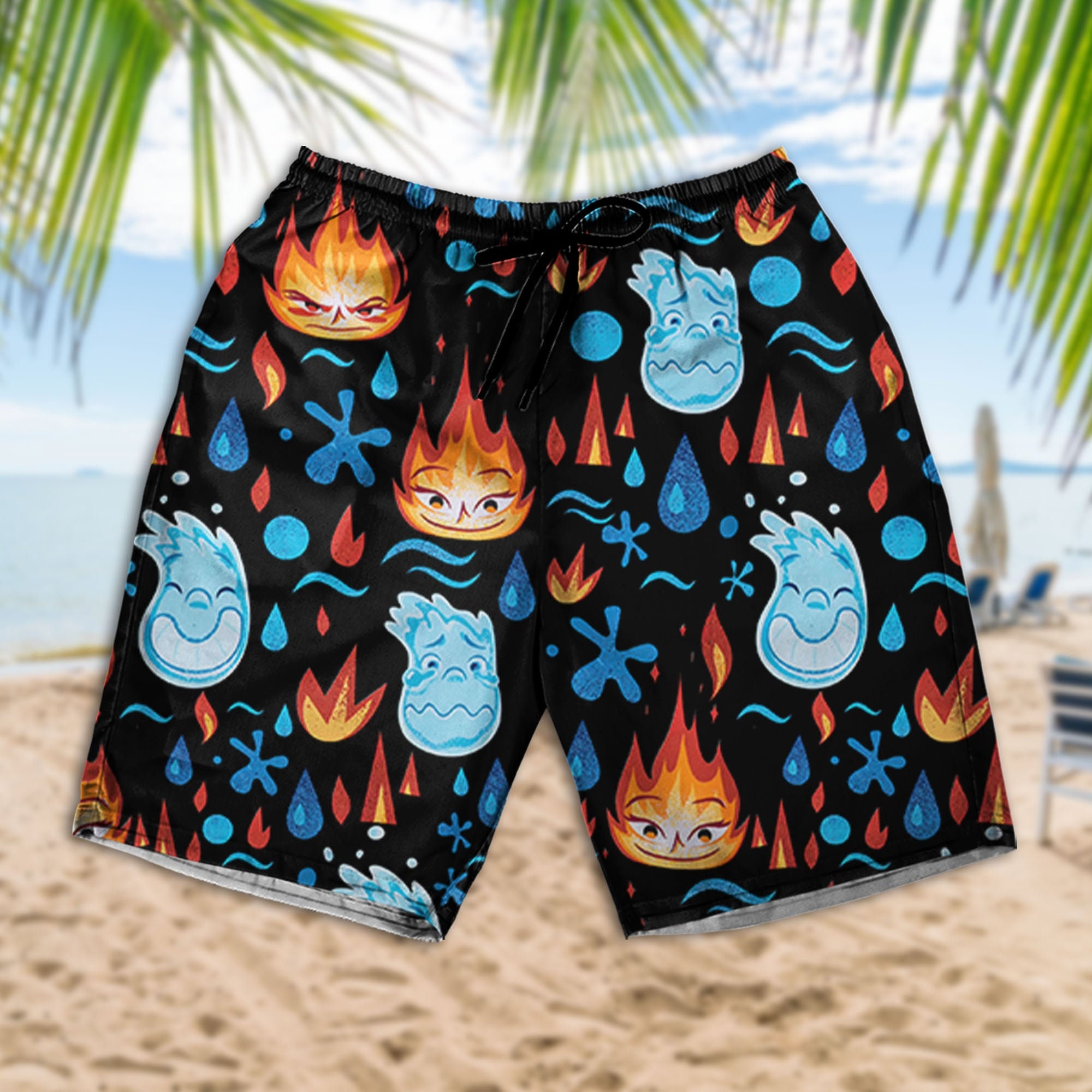 Disney Pixar Seamless Elemental Ember And Wade sold by Chris Flynn ...