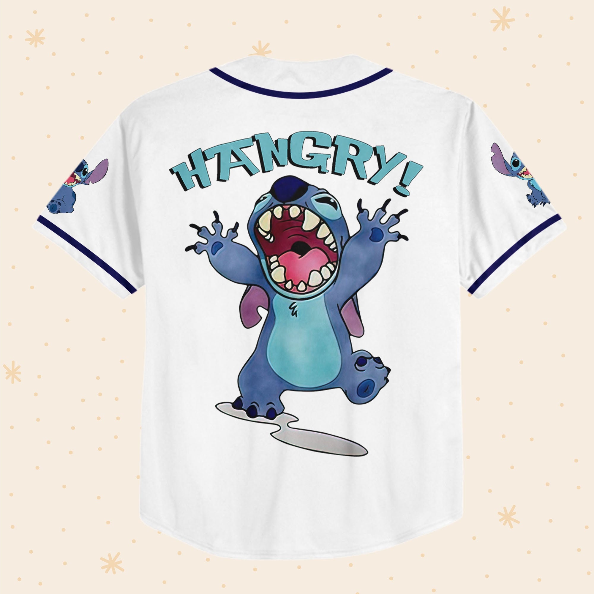 Hangry Cute Stitch Disney Baseball Jersey sold by Mentor Lorilyn | SKU ...
