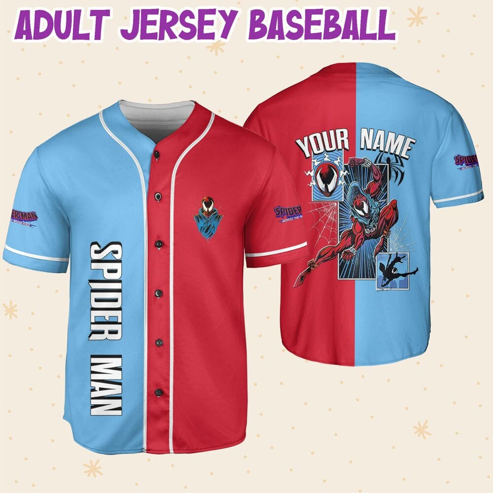 Personnalisé Spider Man Spider Verse Baseball Jersey