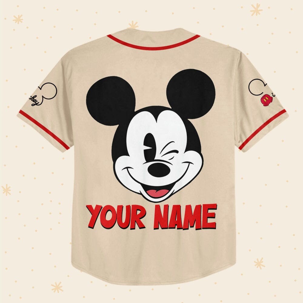 Personalize Mikey Disney Smile Beige Color Designed & Sold By Plum ...