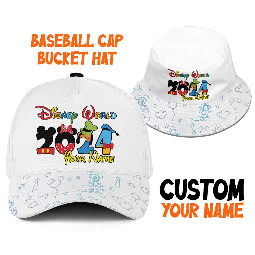 Custom Disney World Mickey 2024 Cap Disney Trip Family Hats - Etsy