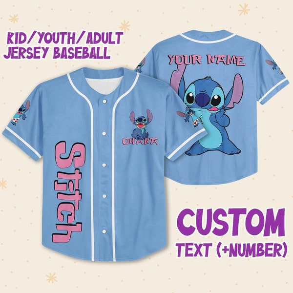 Stitch Baseball Jersey - Etsy