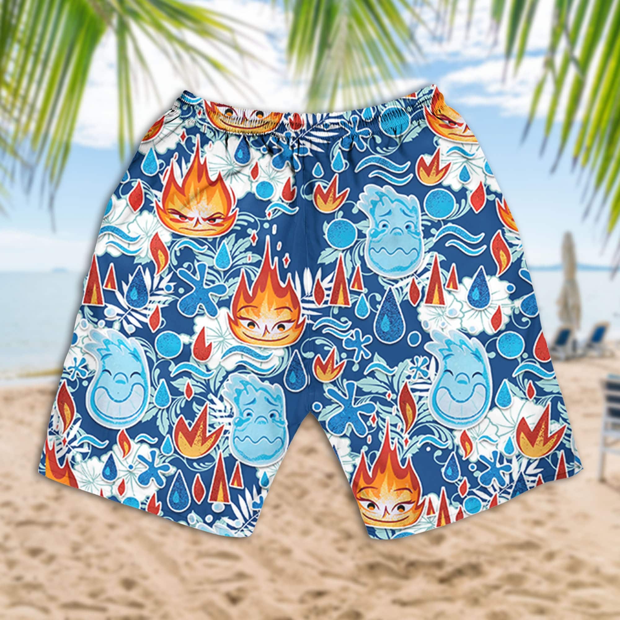 Disney Pixar Seamless Elemental Ember And Wade sold by Marianna ...