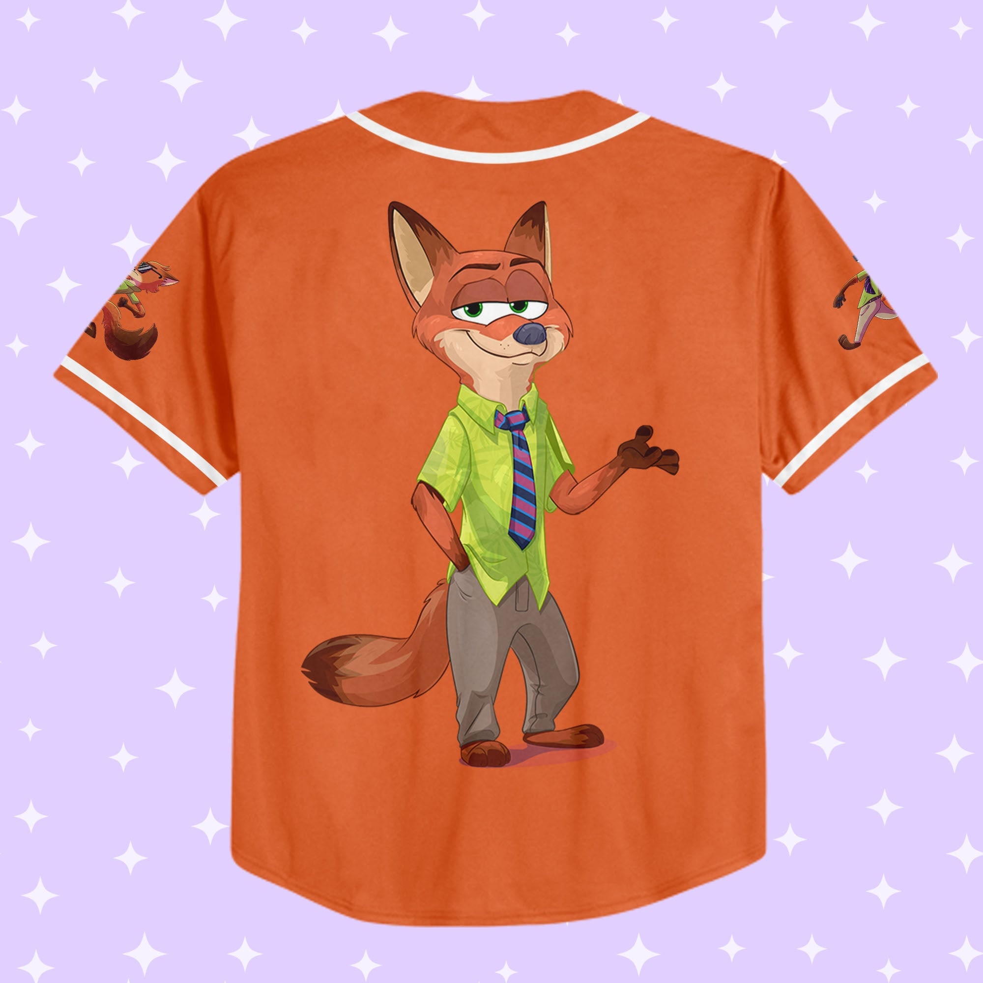 Personalized Disney Zootopia Nick Wilde Baseball Jersey sold by Tawny ...