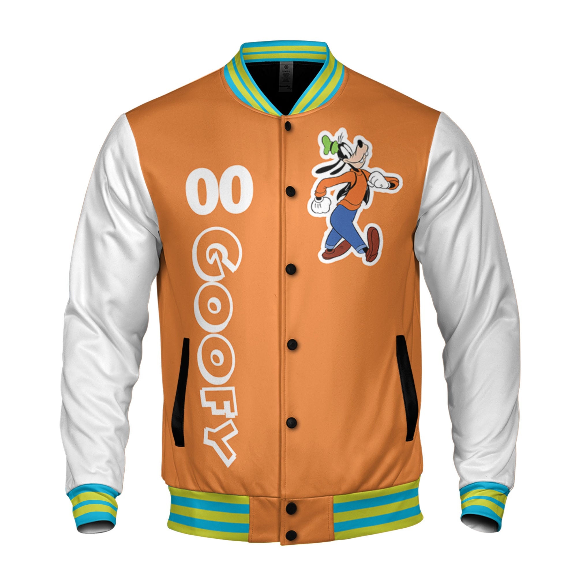 Personalized Goofy Disney Baseball Jacket sold by Cyan Chipmunk Walton ...