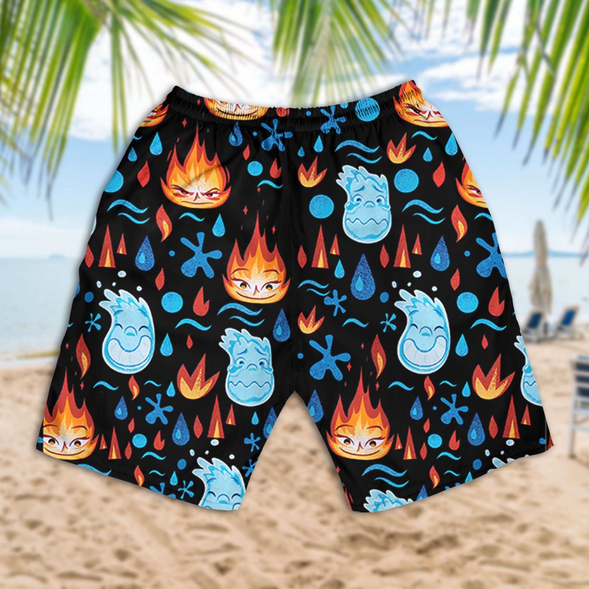 Disney Pixar Seamless Elemental Ember And Wade sold by Chris Flynn ...