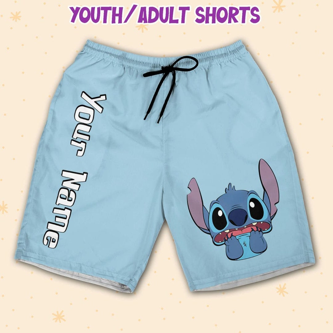 Personalize Vintage Disney Stitch Funny Emotion Shorts JS - Etsy