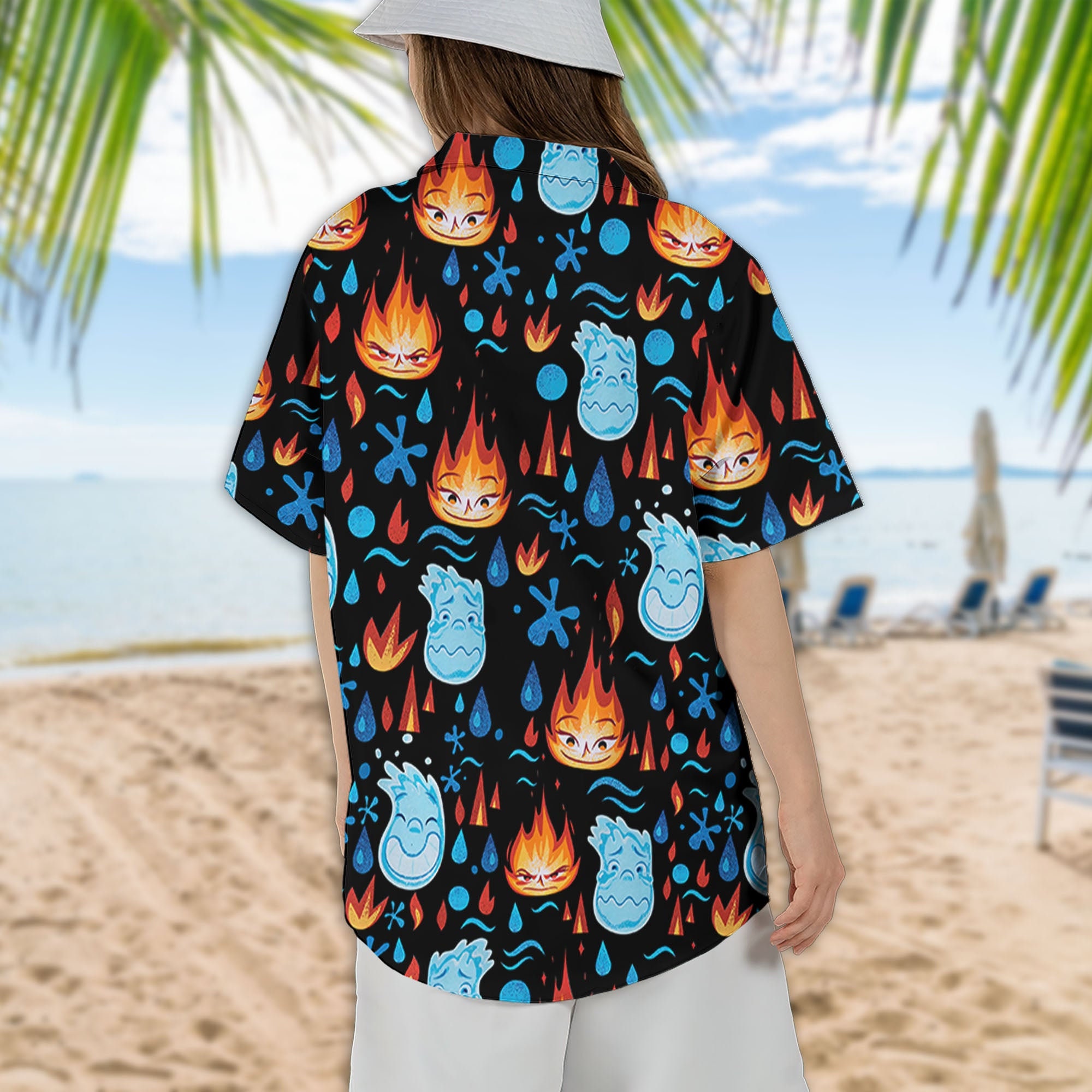 Disney Pixar Seamless Elemental Ember And Wade sold by Chris Flynn ...