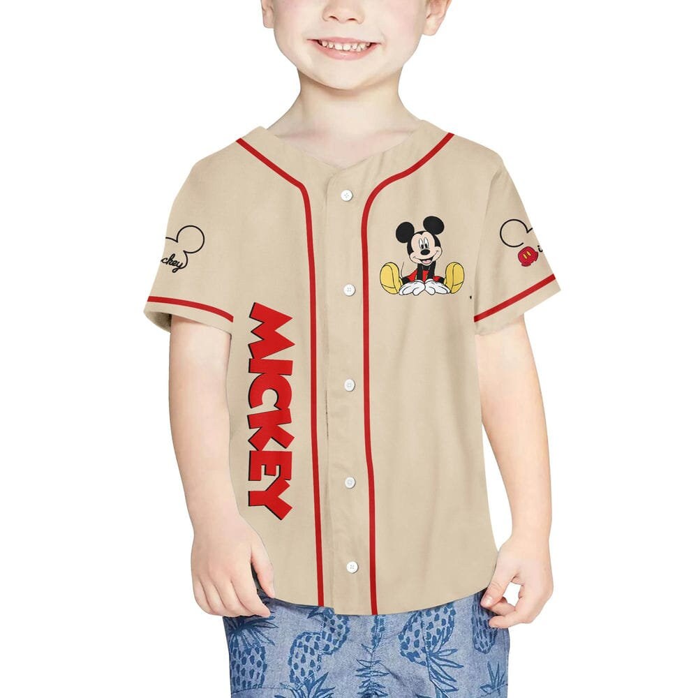 Personalize Mikey Disney Smile Beige Color Designed & Sold By Plum ...