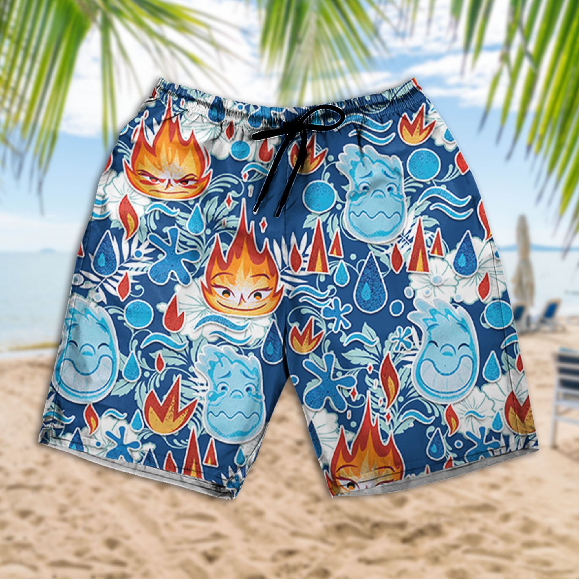 Disney Pixar Seamless Elemental Ember And Wade sold by Marianna ...