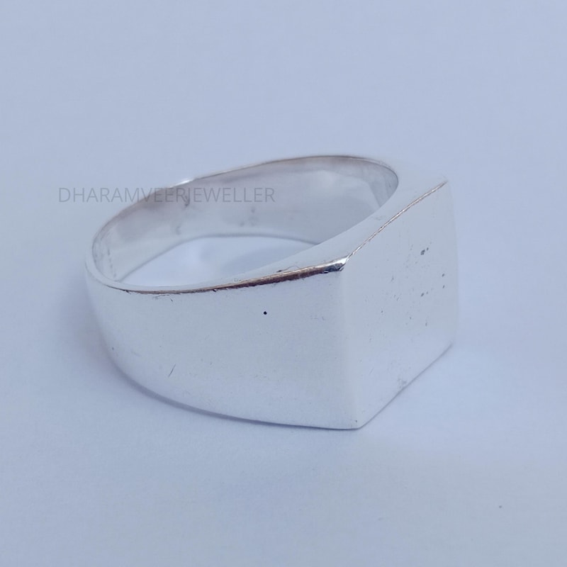 Silver Signet Ring - Etsy