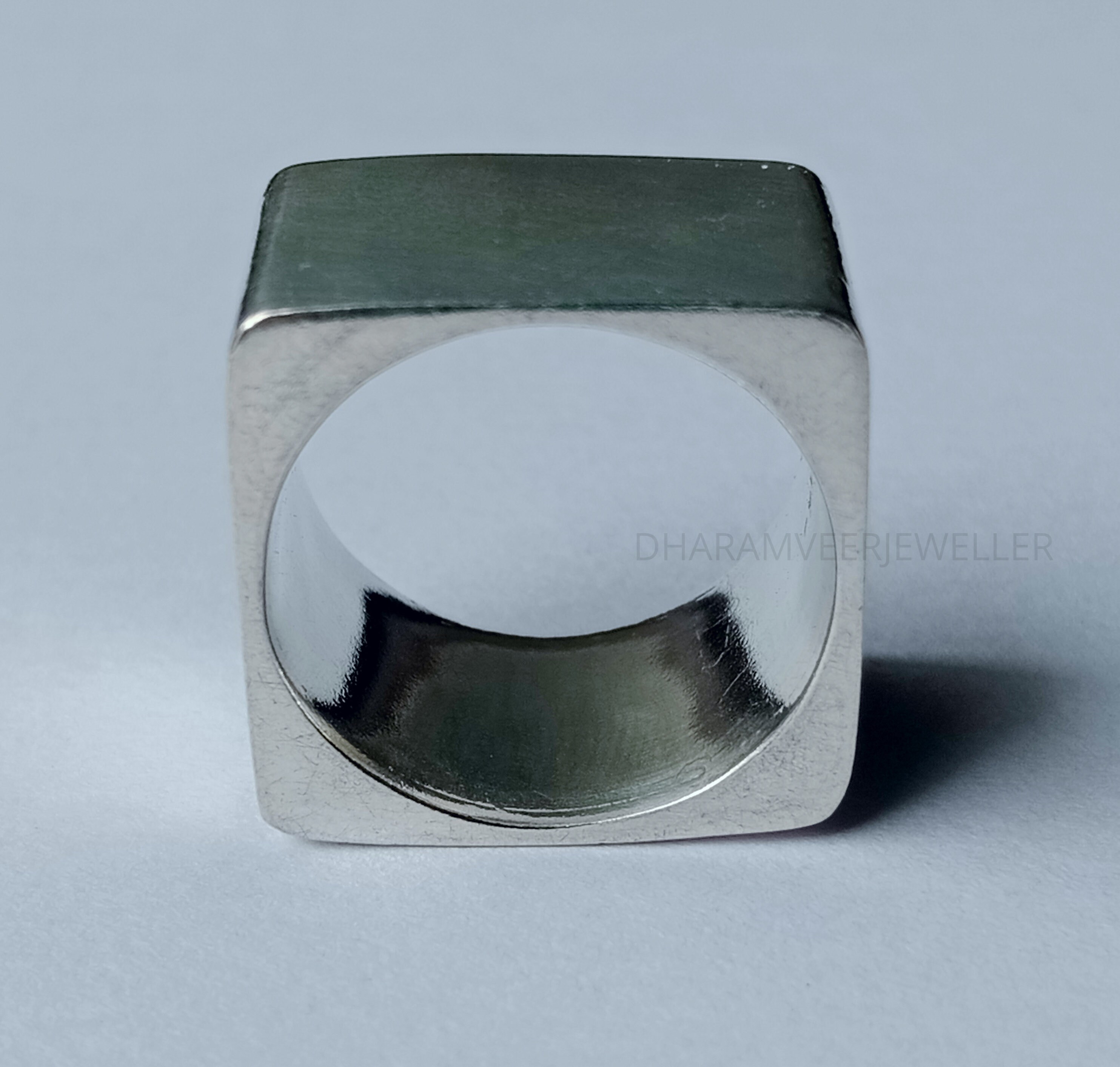 Solid Sterling Silver Ring, Square Ring, Geometric Ring, Chunky Silver ...