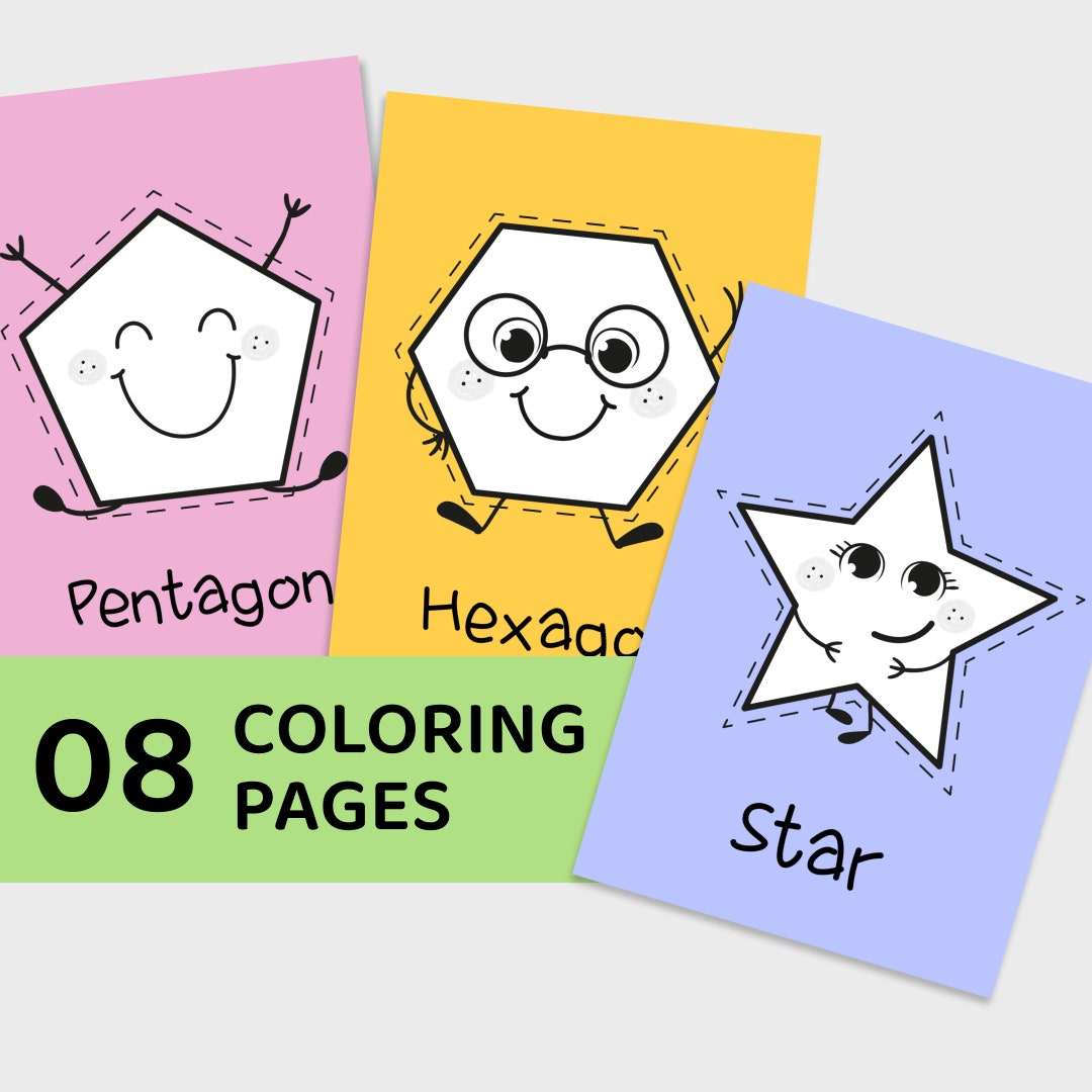 Printable Shapes Coloring Pages, Kids Worksheets, Preschool to ...