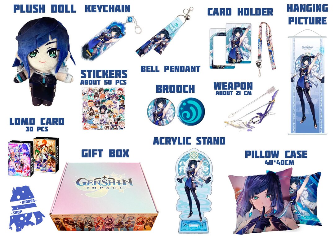 Yelan Genshin Impact Mystery Box Gift Box Genshin Figure - Etsy