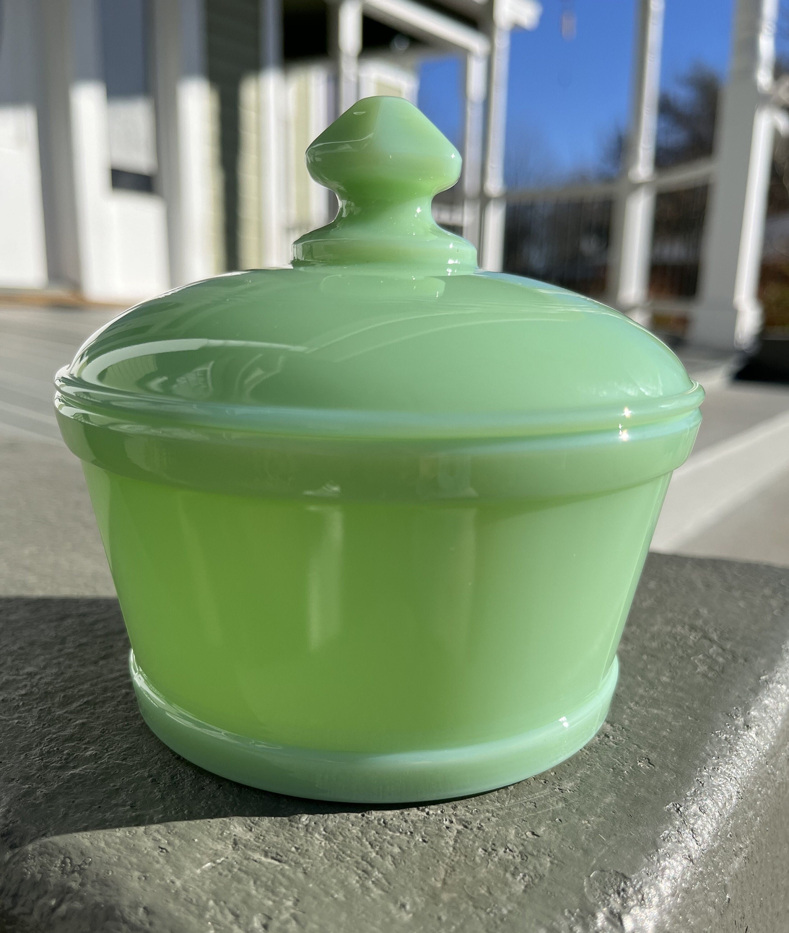 Jadeite Butter Tub - Etsy