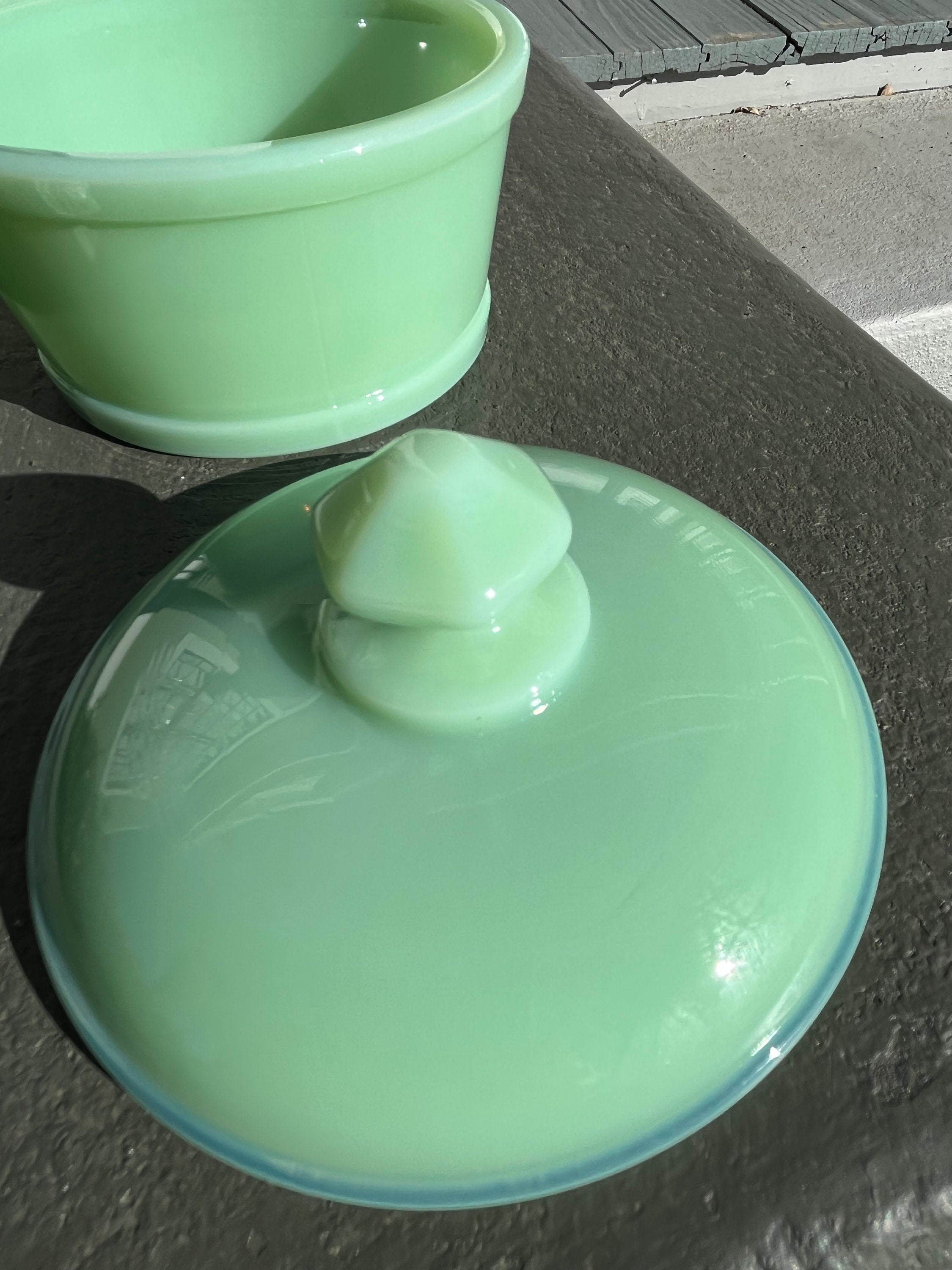 Jadeite Butter Tub - Etsy