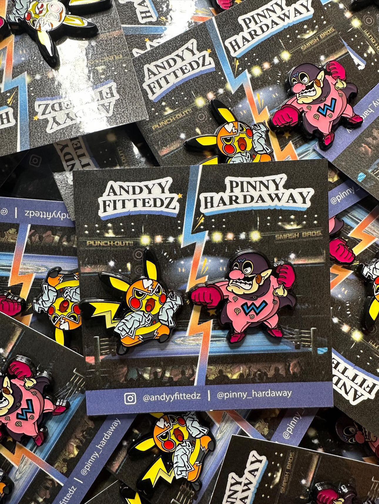 Pikachu Libre Vs. Wario-man Pins - Etsy