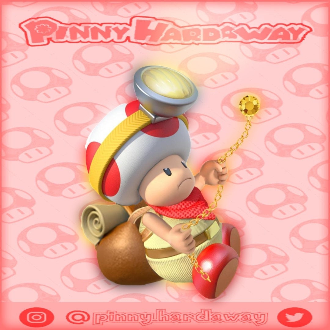 Toad Chain Pin (super Mario) - Etsy