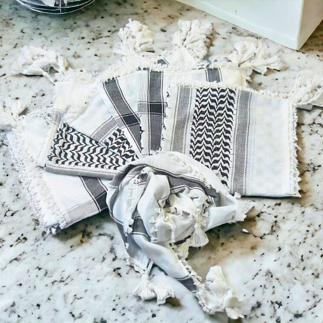 Scarf Palestinian Keffiyeh Shemagh Arafat Hatta Arab Style Headscarf ...
