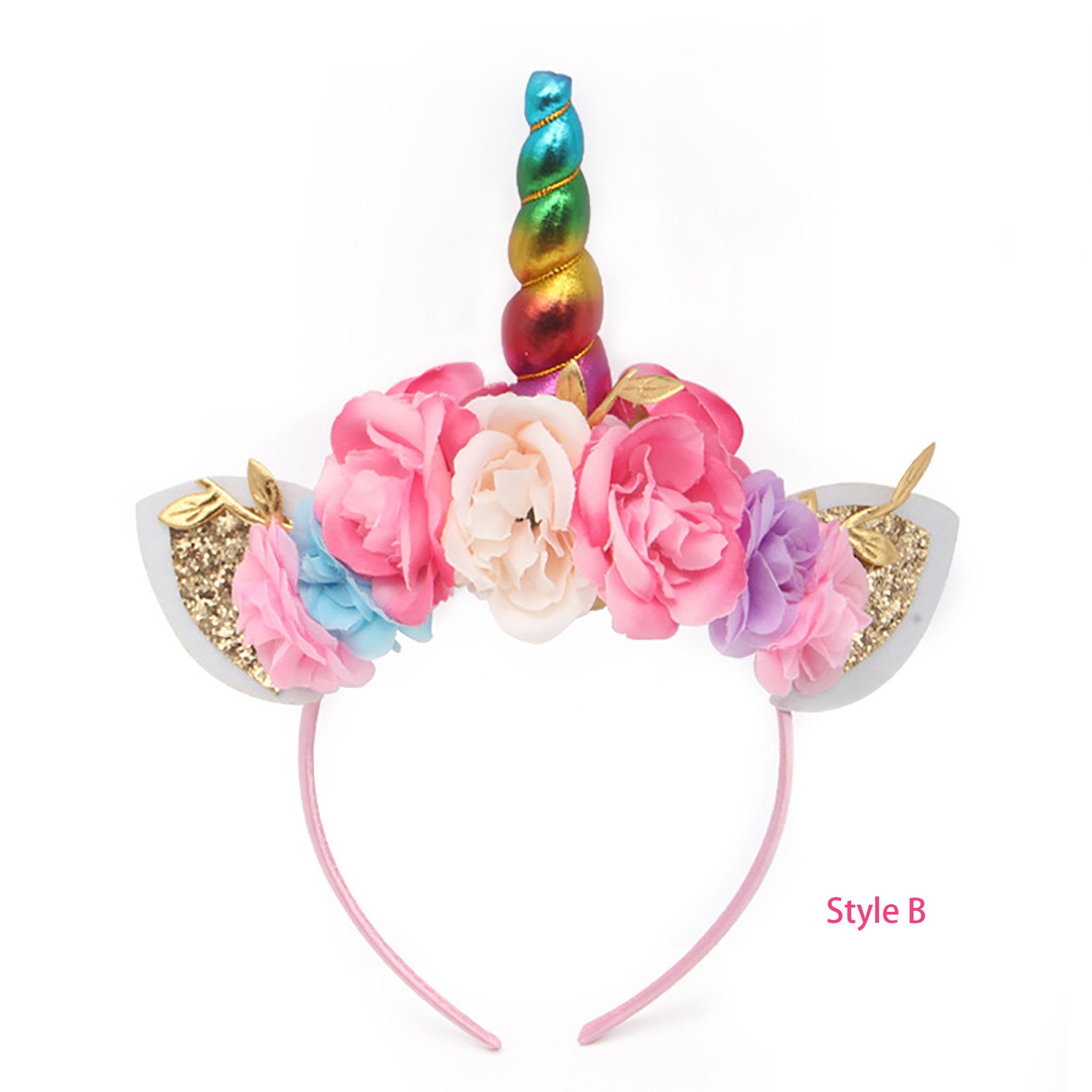 Unicorn Headband Halloween Hair Band Rabbit Ears Hair Ornaments for ...